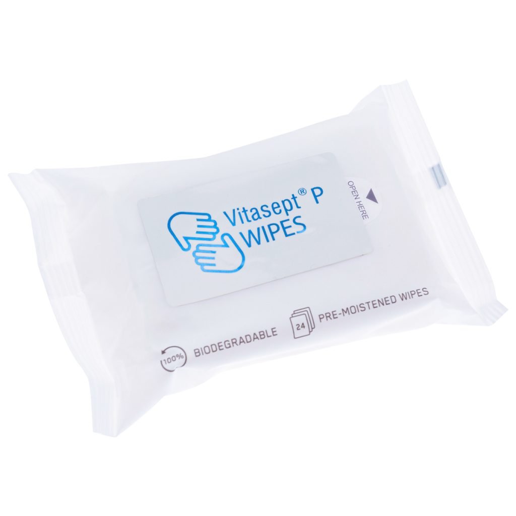 Vitasept P WIPES Antiseptinės rankų servėtėlės - BONUMED.LT